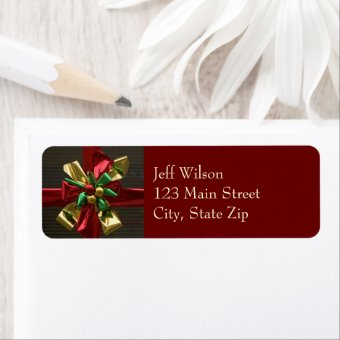 Christmas Return Address Labels | Zazzle