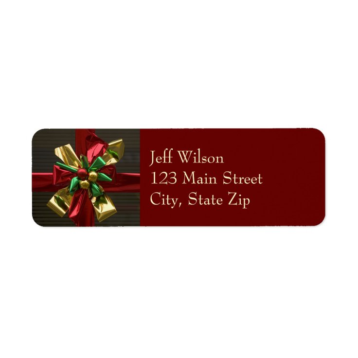 Christmas Return Address Labels | Zazzle