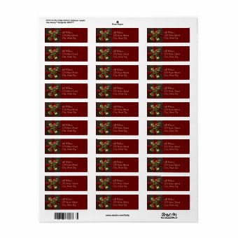 Christmas Return Address Labels | Zazzle