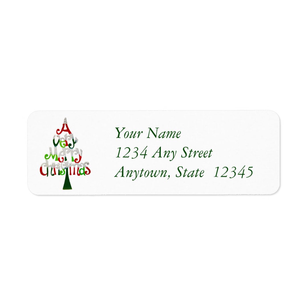 Christmas Return Address Labels | Zazzle