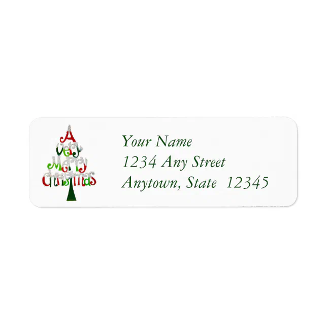 Christmas Return Address Labels | Zazzle