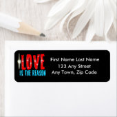 Christmas Return Address Labels - Jesus Love | Zazzle