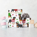 Christmas Rottweiler Wrapping Paper | Zazzle