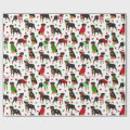 Christmas Rottweiler Wrapping Paper | Zazzle