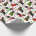 Christmas Rottweiler Wrapping Paper | Zazzle