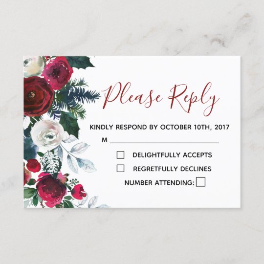 Christmas RSVP Cards - Holiday Party RSVP Cards | Zazzle.com