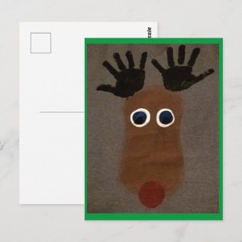 Christmas Rudolph the Red-Nosed Reindeer Postcard | Zazzle