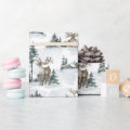 Christmas Rustic Elk Deer Reindeer Cabin Gift Wrapping Paper | Zazzle