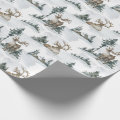 Christmas Rustic Elk Deer Reindeer Cabin Gift Wrapping Paper | Zazzle