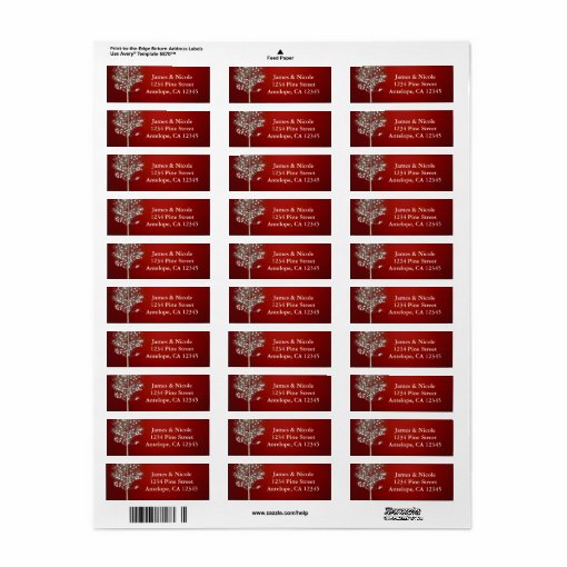 Christmas Rustic Tree Holiday Party Invitations Label | Zazzle