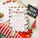 Christmas Santa Baby Bingo Baby Shower Games Card | Zazzle