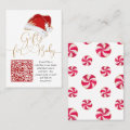 Christmas Santa Baby Registry Enclosure Card | Zazzle