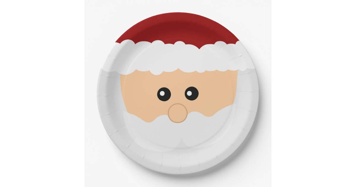 Christmas Santa Claus Paper Plates | Zazzle
