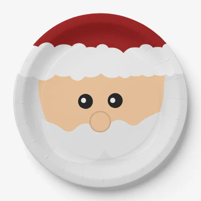 Christmas Santa Claus Paper Plates | Zazzle