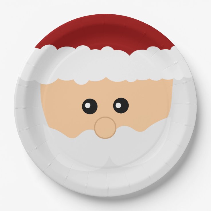 Christmas Santa Claus Paper Plates | Zazzle