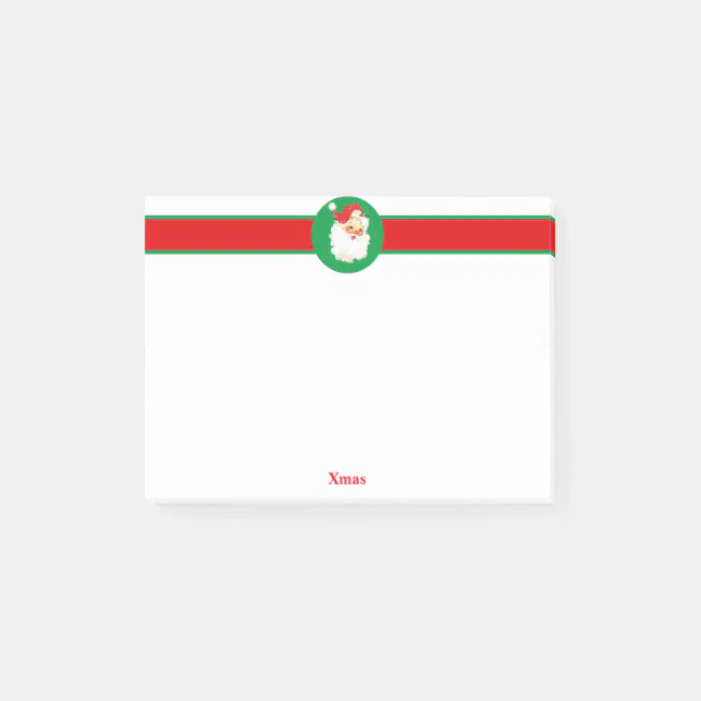 Christmas Santa Claus Post-it Notes | Zazzle