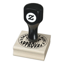 Christmas Santa Claus Stamp of Approval Funny v3 | Zazzle