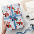 christmas santa donald trump wrapping paper | Zazzle
