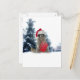 Christmas Santa Raccoon Bandit Holiday Postcard | Zazzle