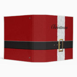 Christmas Santa Suit Binder | Zazzle