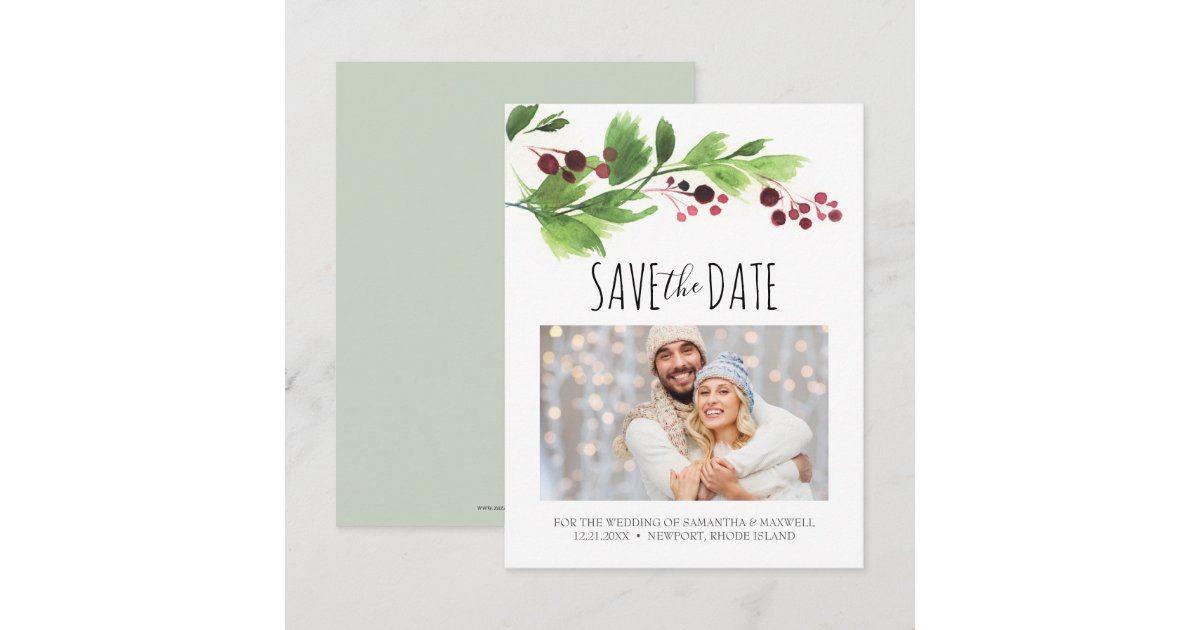 Christmas Save The Date Invitation | Zazzle