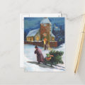 Christmas Scene Holiday Postcard | Zazzle