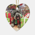 Christmas - Schnoodle - Dexter Ceramic Ornament | Zazzle