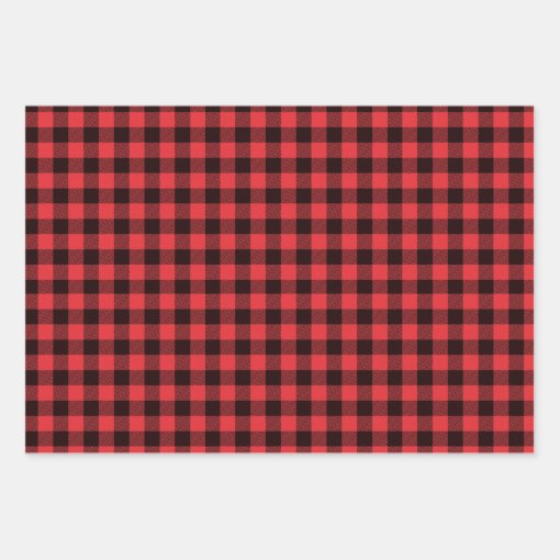 Christmas Scottish tartan buffalo plaid flannel Wrapping Paper Sheets ...