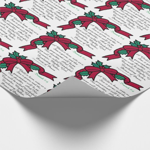 Christmas Scripture Wrapping Paper | Zazzle