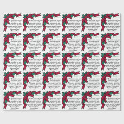 Christmas Scripture Wrapping Paper | Zazzle
