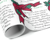 Christmas Scripture Wrapping Paper | Zazzle