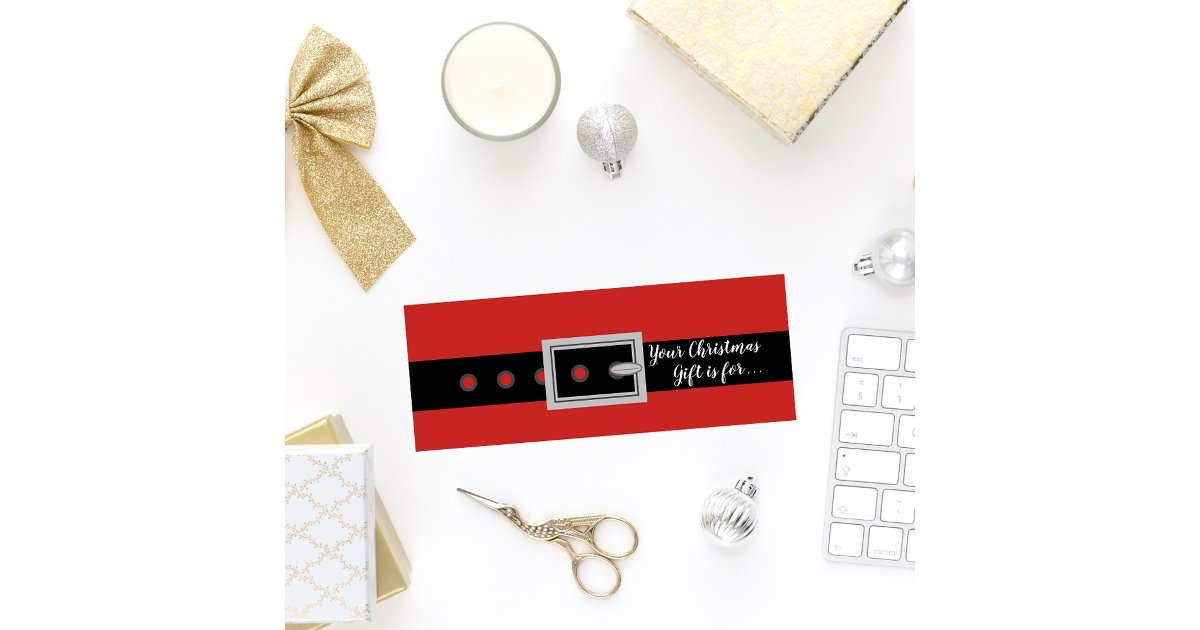 Christmas Secret Santa Name Drawing Card | Zazzle