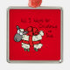 Christmas Sheep Kids Cartoon Metal Ornament | Zazzle