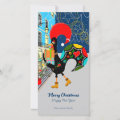 Christmas shopping with the Portuguese Rooster Holiday Card | Zazzle