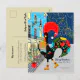 Christmas shopping with the Portuguese Rooster Holiday Postcard | Zazzle