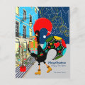Christmas shopping with the Portuguese Rooster Holiday Postcard | Zazzle