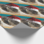 Christmas Sleepy Otter Wrapping Paper | Zazzle