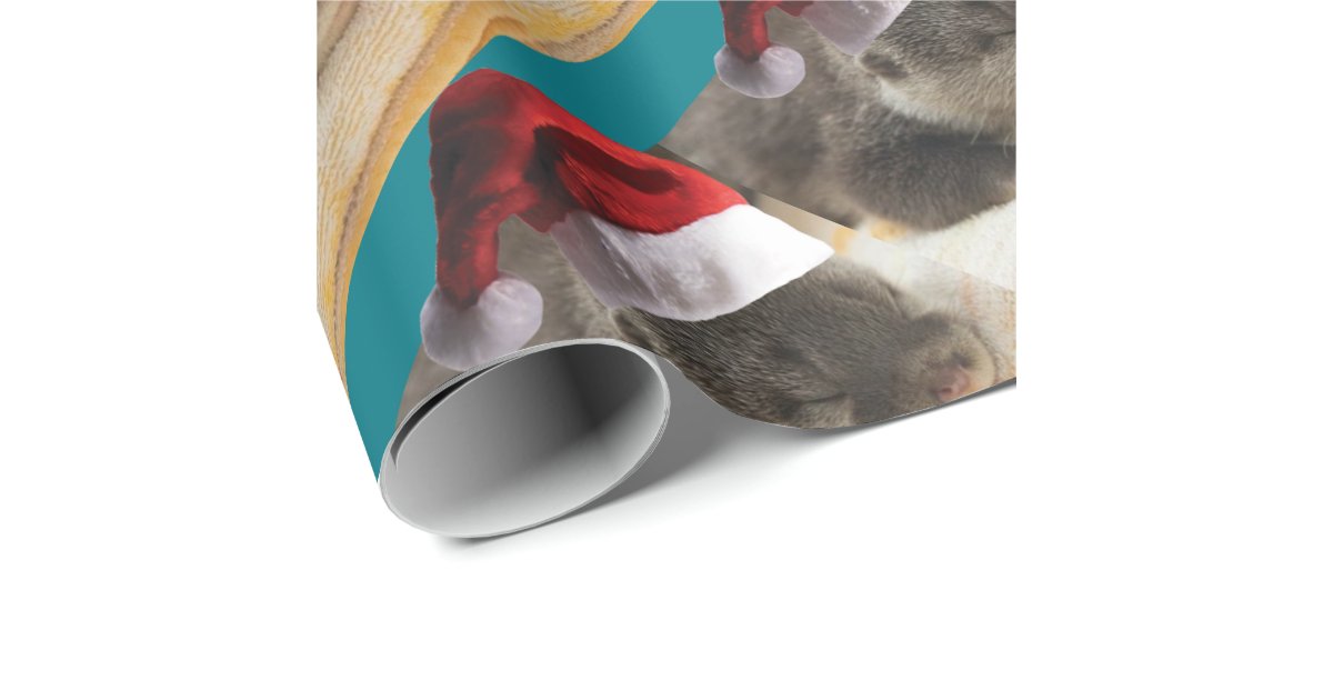 Christmas Sleepy Otter Wrapping Paper | Zazzle