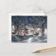 Christmas snow background holiday post card | Zazzle