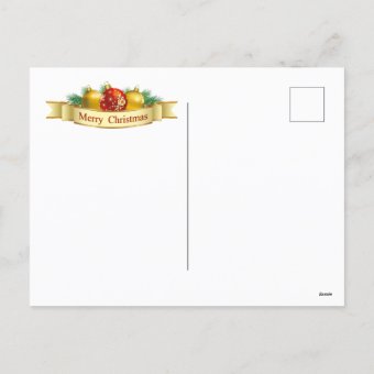Christmas snow background holiday post card | Zazzle