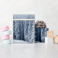 Christmas snow in the trees scene wrapping paper | Zazzle