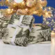 Christmas Snow Scene glossy wrapping paper | Zazzle