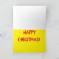 Christmas Snowball Fight Cartoon Joke Holiday Card | Zazzle