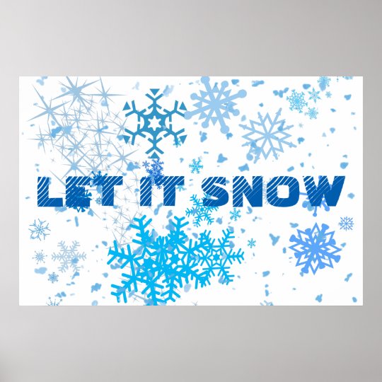 Christmas Snowfall Poster | Zazzle.com