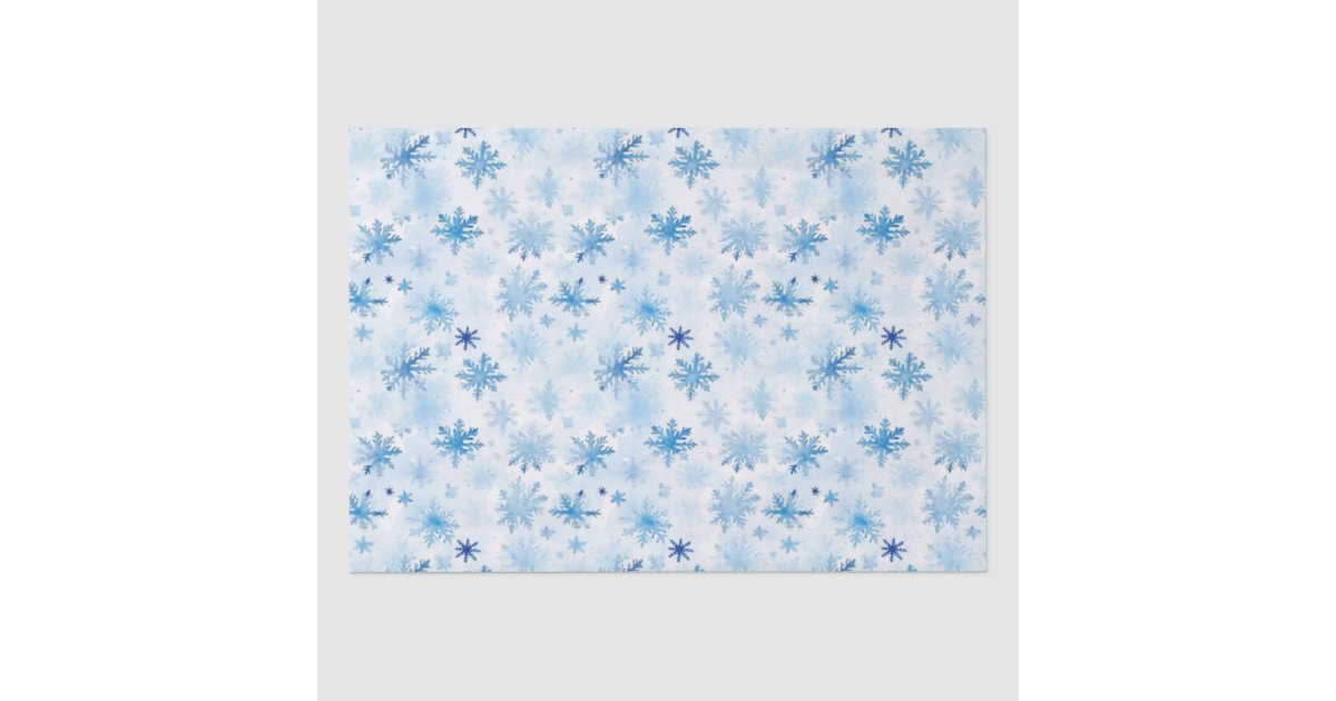 Christmas Snowflake Pattern Tissue Paper | Zazzle