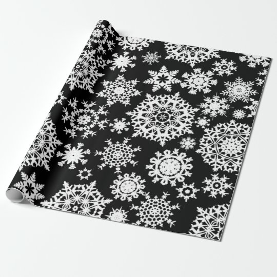Christmas Snowflake Pattern wrapping paper | Zazzle.com