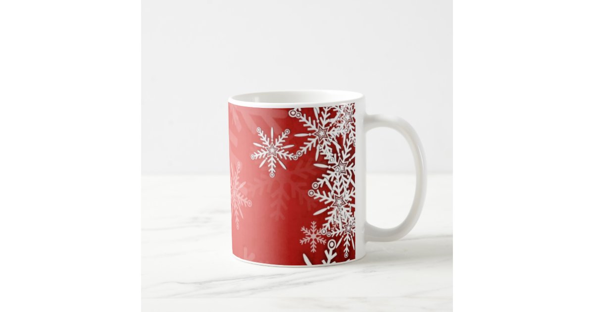 Christmas snowflakes coffee mug | Zazzle
