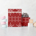 Christmas Snowflakes pattern custom background Wrapping Paper | Zazzle