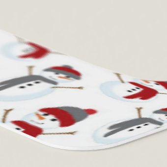 Christmas Snowman Pattern Custom Christmas License Plate Frame | Zazzle