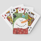 Snowmwan Christmas Playing Cards | Zazzle.com